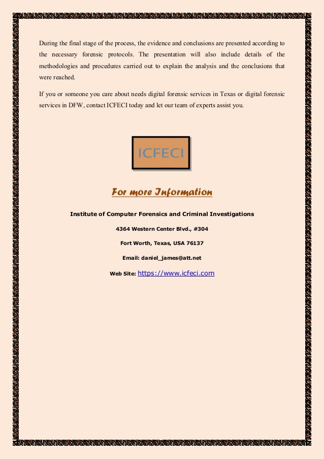 5 Key Steps Involved In Digital Forensic Science | PDF