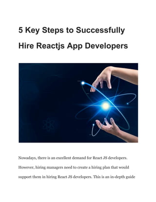 5 Key Steps to Successfully Hire Reactjs App Developers.pdf