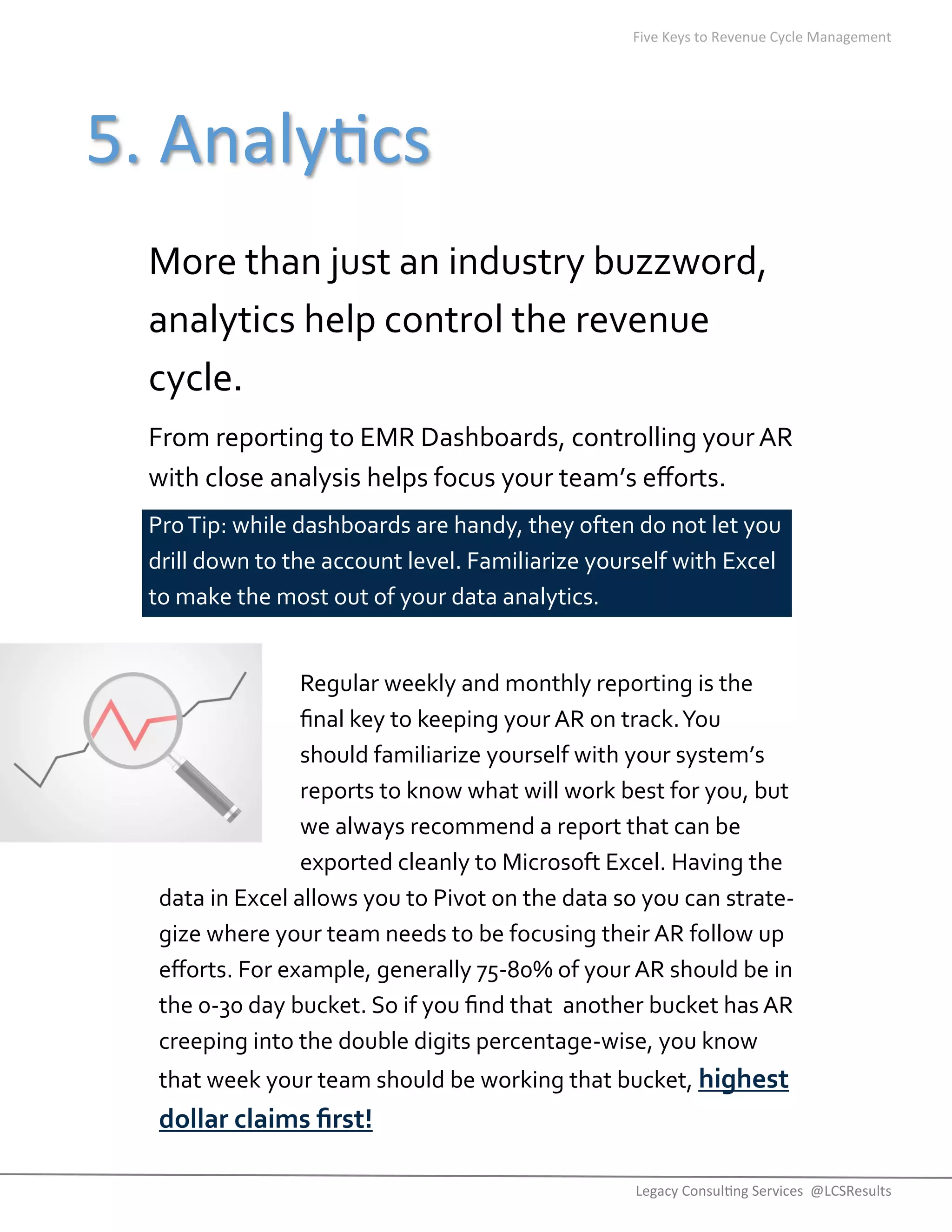 5 keys to Revenue Cycle Management | PDF