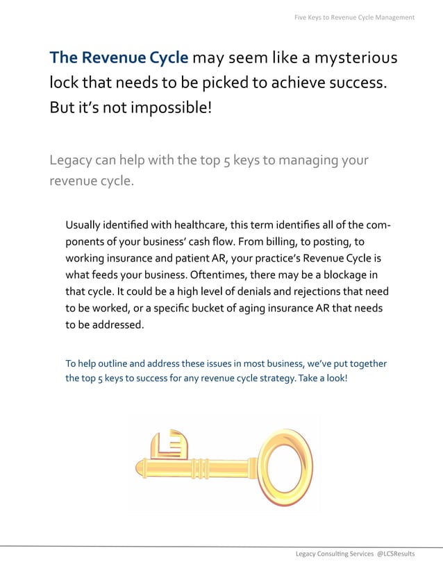 5 keys to Revenue Cycle Management | PDF