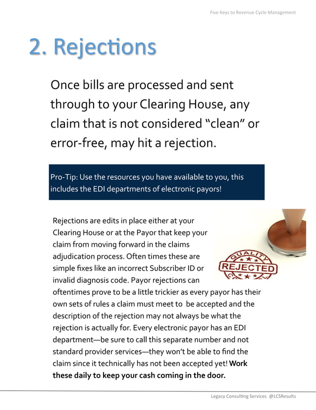 5 keys to Revenue Cycle Management | PDF