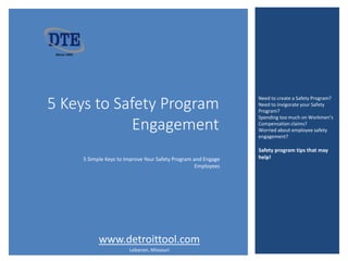 5 keys to safety program engagement | PPTX
