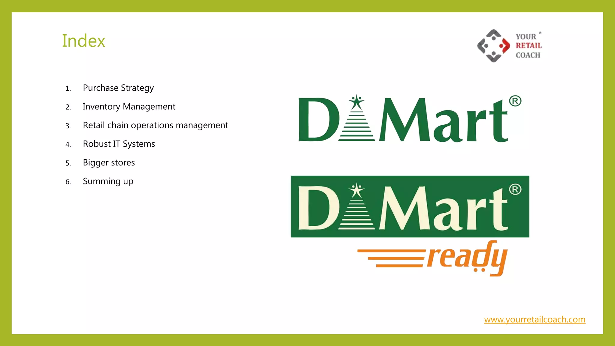 5 key success factors to develop a brand like d mart | PPT