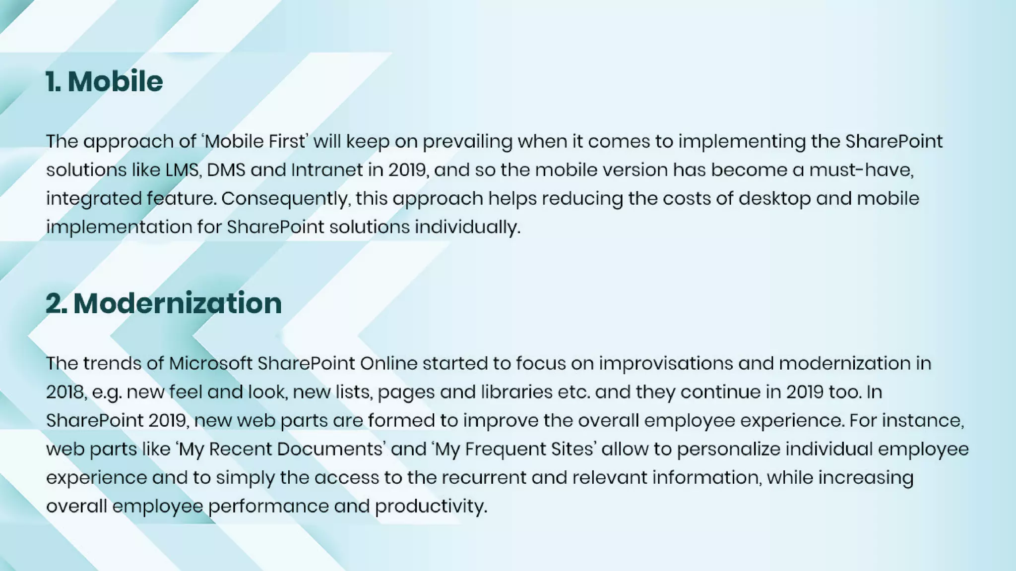 5 key trends of sharePoint as a service in 2019 | PDF