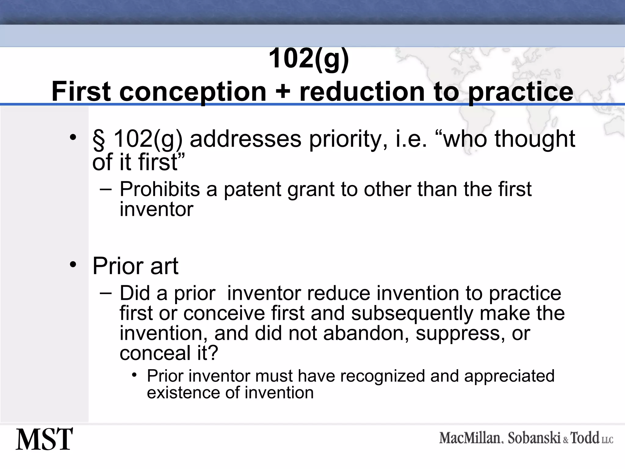 05-Patent Novelty 35 USC §102 | PPT