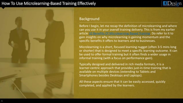 5 Killer Examples : How to Use Microlearning Based Training Effectively ...