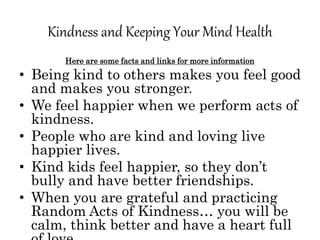 5-Preschool Kindness and Mental Health | PPTX