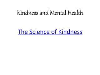 5-Preschool Kindness and Mental Health | PPTX
