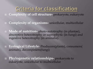 5 kingdom classification | Whittaker classification | PPTX