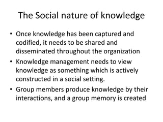 knowledge transfer and sharing | PPTX