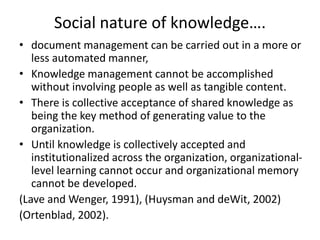 knowledge transfer and sharing | PPTX