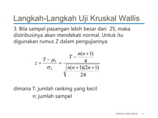 [5]kruskal wallis | PPT