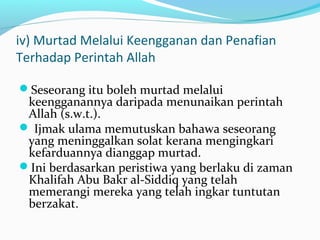 kufur , murtad | PPT