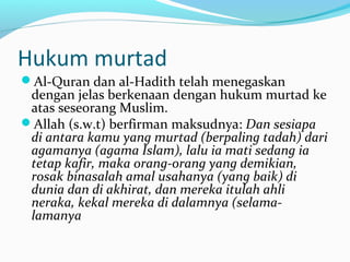 kufur , murtad | PPT