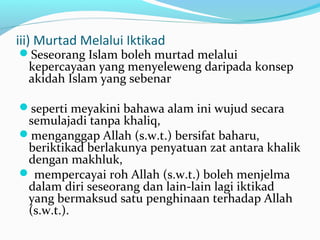 kufur , murtad | PPT