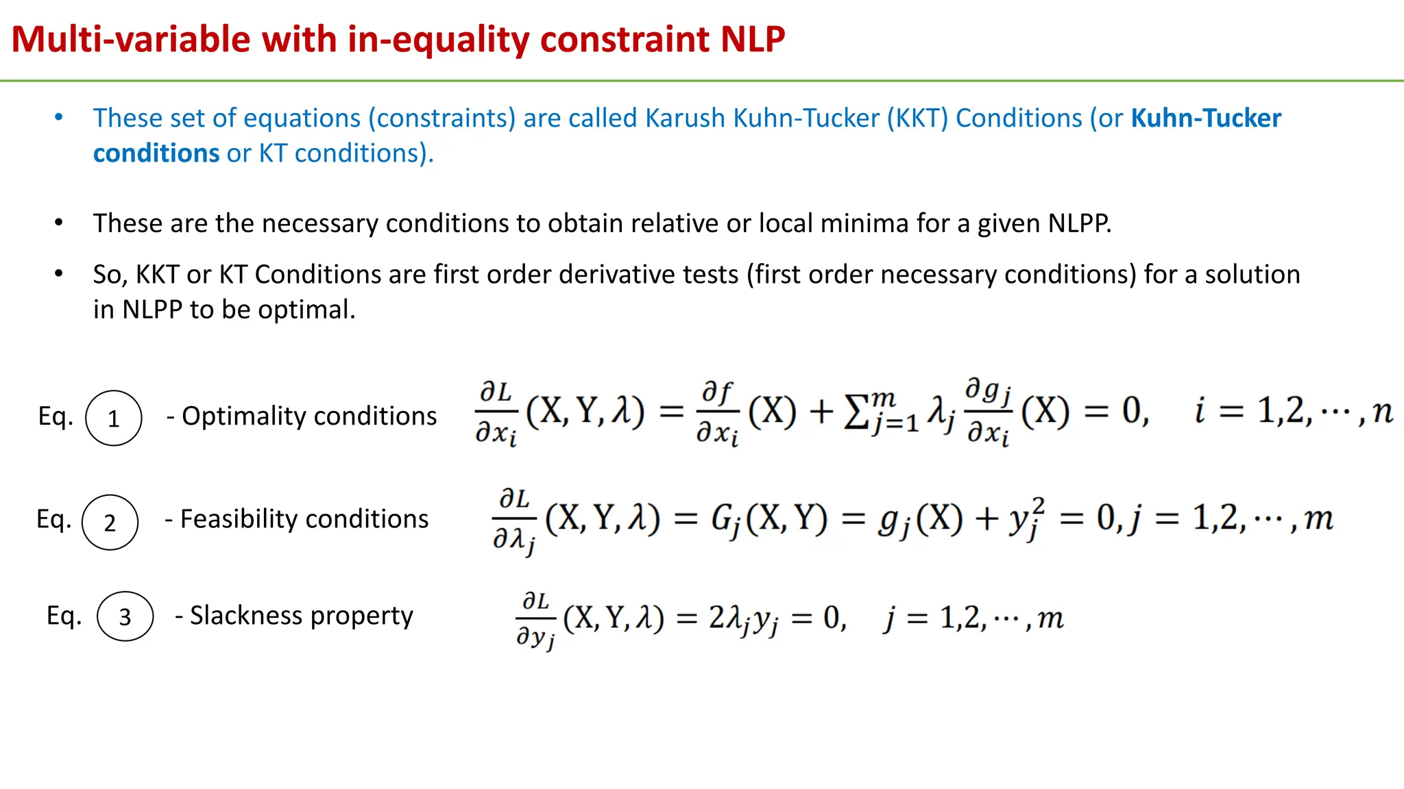 5 Kuhn-Tucker Conditions explained for optimization | PDF