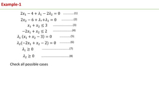 5 Kuhn-Tucker Conditions explained for optimization | PDF