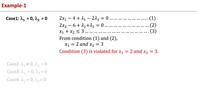 5 Kuhn-Tucker Conditions explained for optimization | PDF