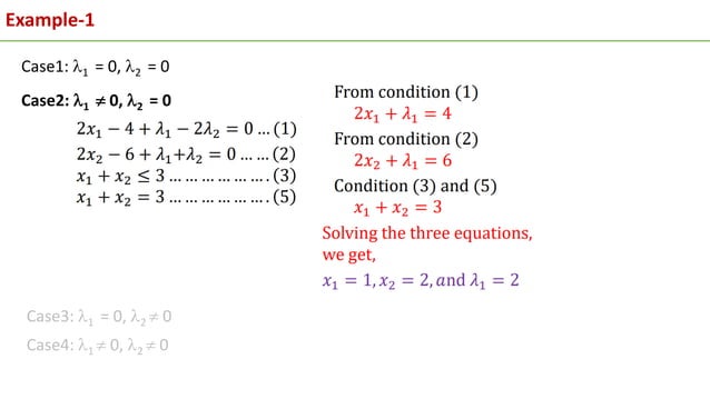 5 Kuhn-Tucker Conditions explained for optimization | PDF