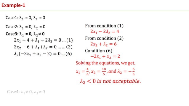 5 Kuhn-Tucker Conditions explained for optimization | PDF