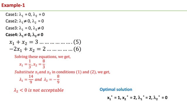 5 Kuhn-Tucker Conditions explained for optimization | PDF