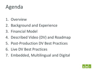 Accessible Media Inc. (AMI) Best Practices for Post-Production and ...