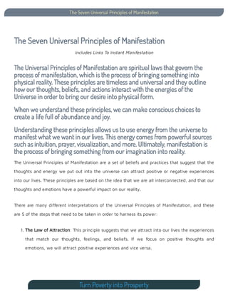 The Art and Science of Manifestation | PDF