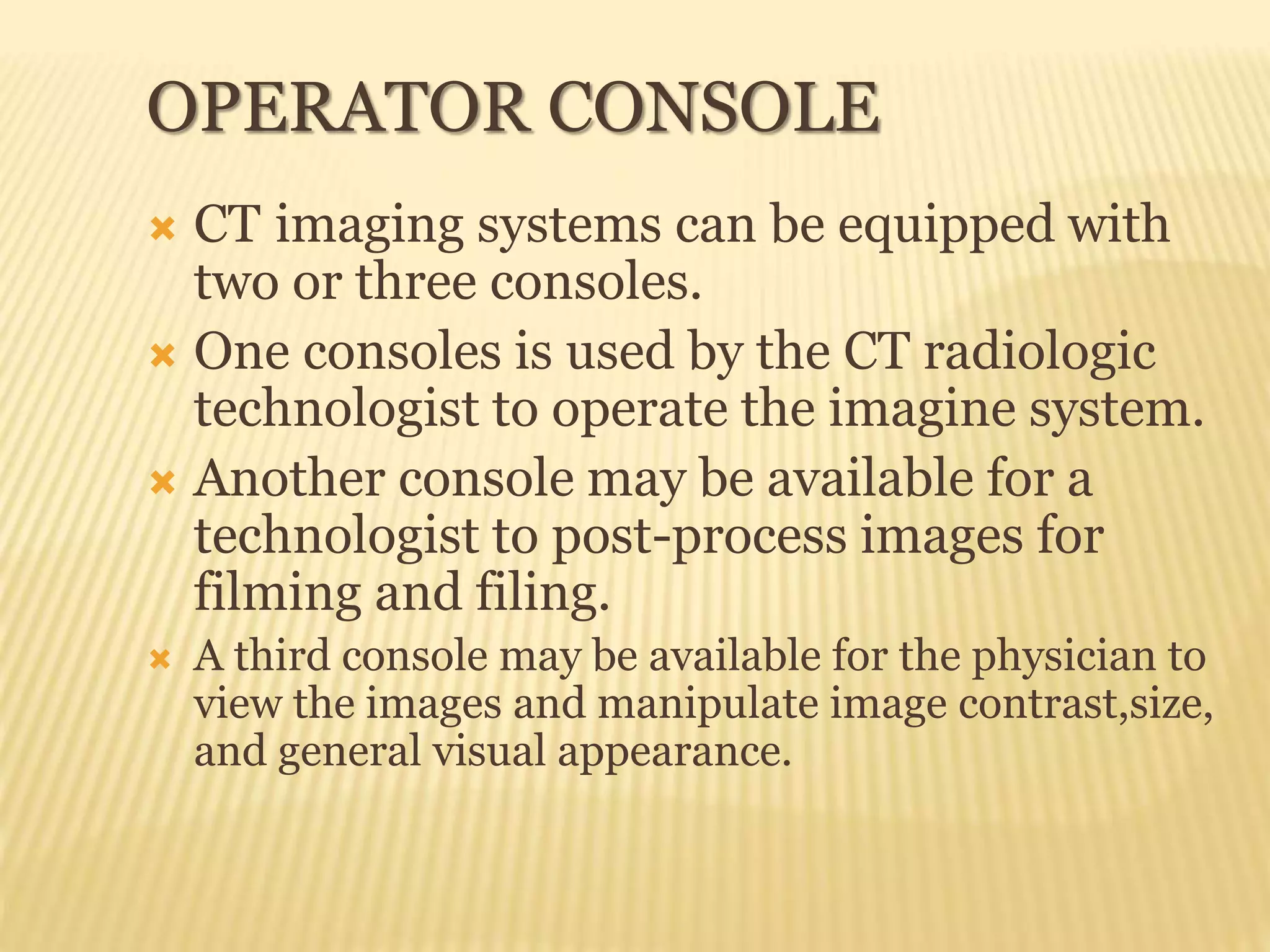 5lab components of ct scanner | PPTX