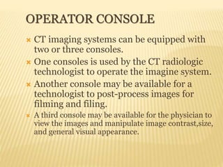 5lab components of ct scanner | PPTX