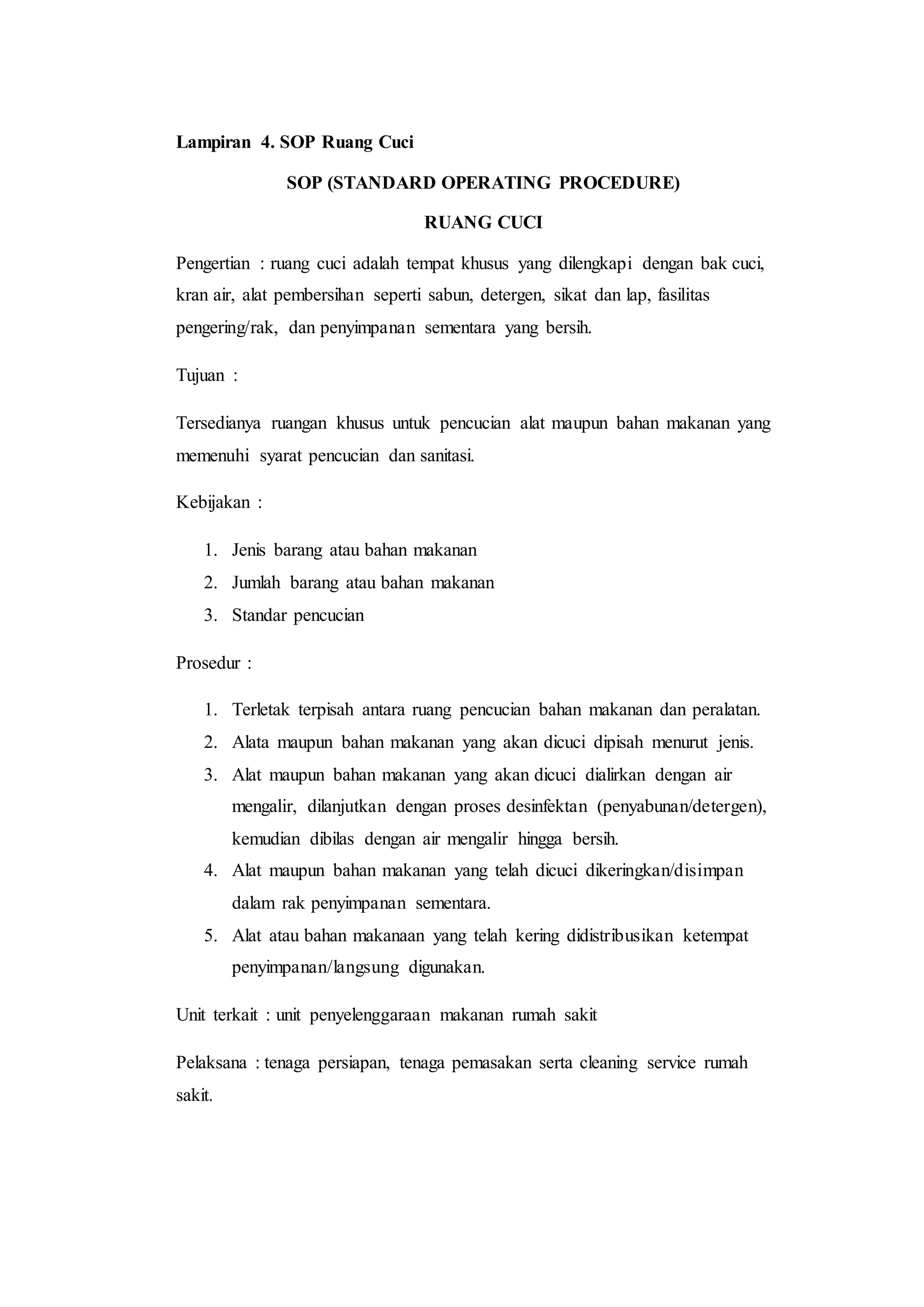 Lampiran KTI (Form ceklis pencucian, pengenceran | DOCX