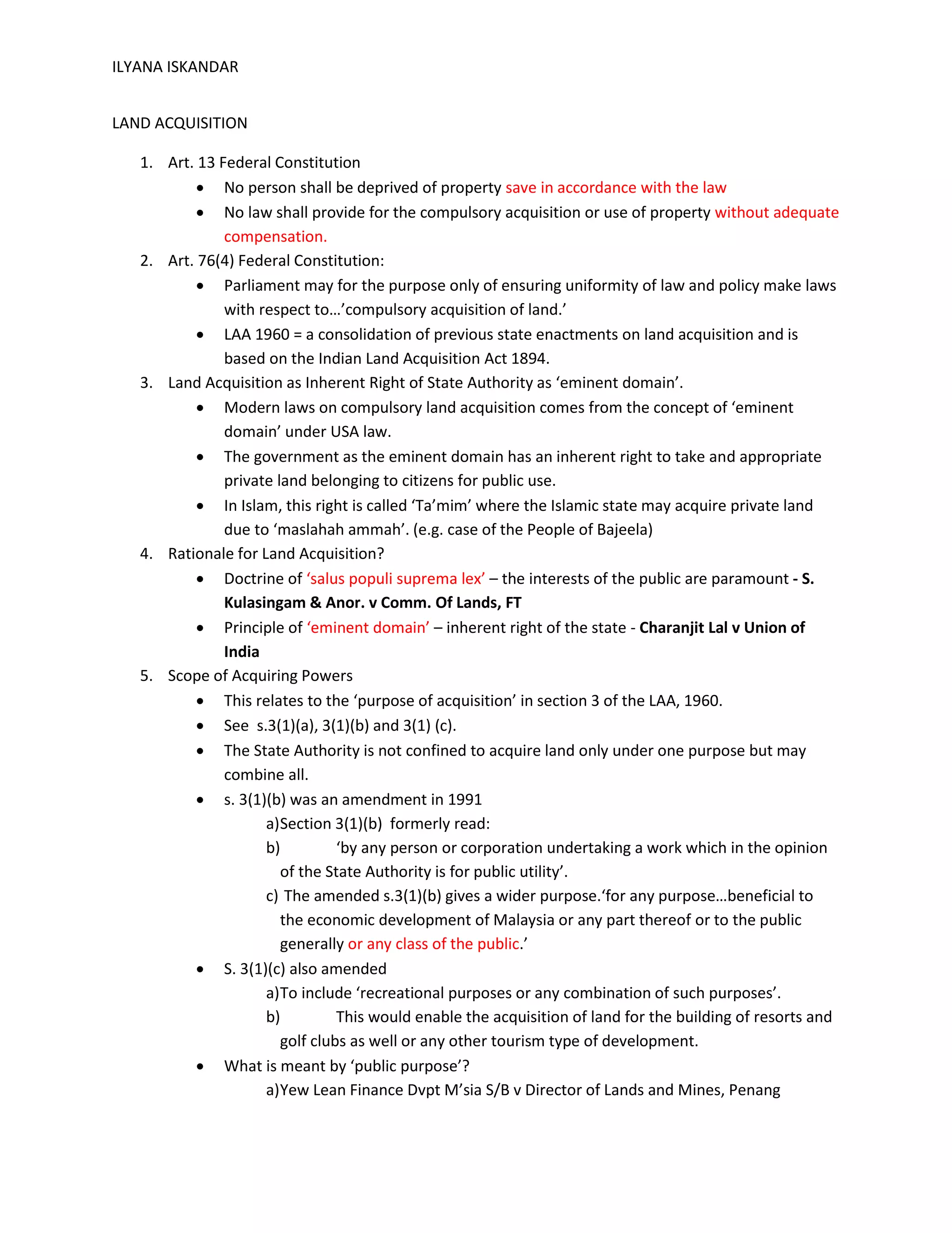 5) land acquisition | PDF