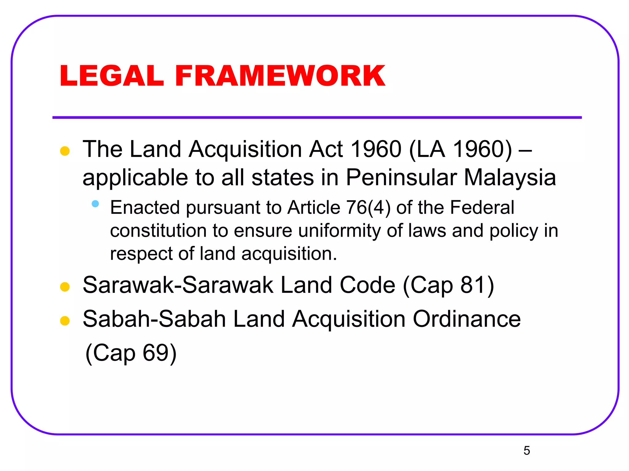 Land Acquisition 2019 in Malaysia | PDF