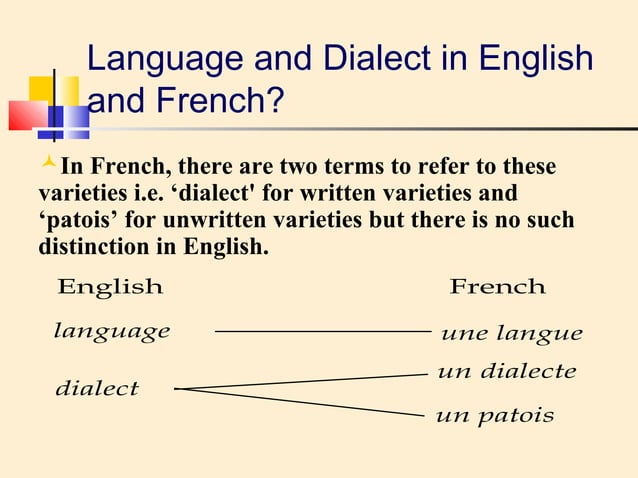 5 language and dialect | PPT