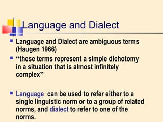 5 language and dialect | PPT