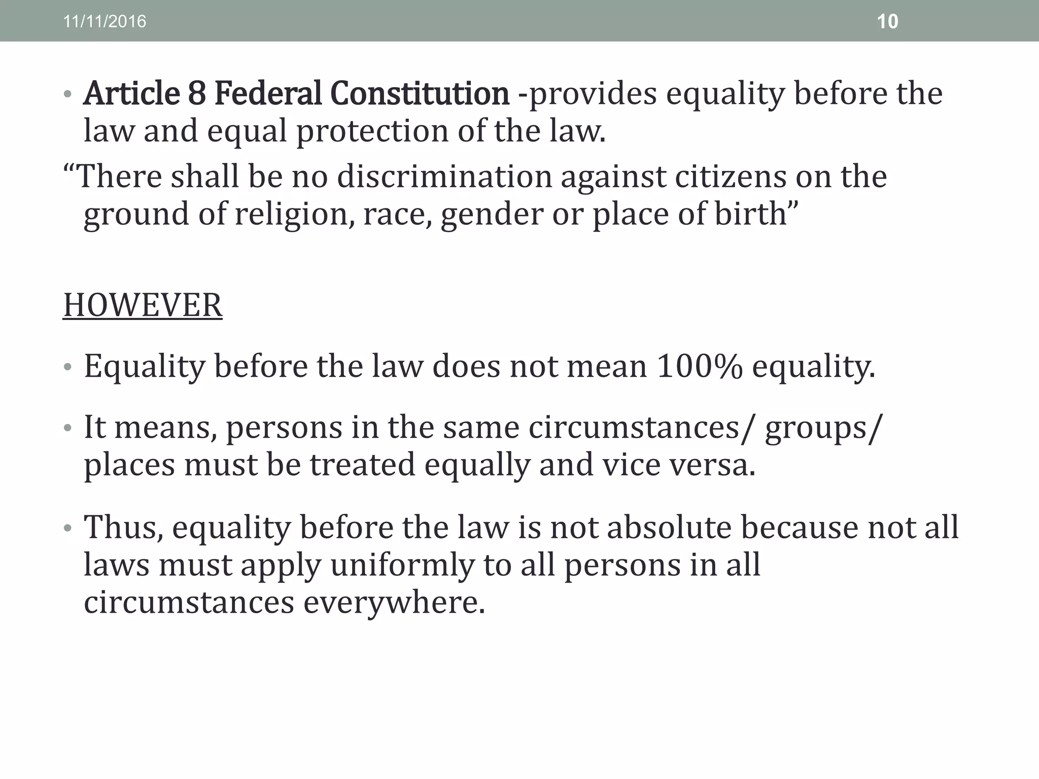 5) law & equality | PPTX