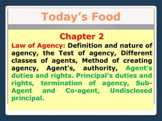 5 Law of Agency 5th Class.pptx 5 Law ofv | PPTX