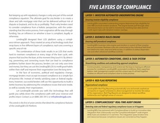 LendingQB 5 Layers of Compliance | PDF