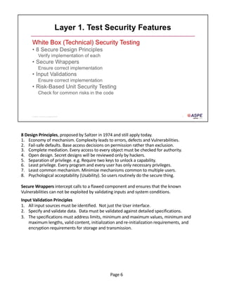 The 5 Layers of Security Testing by Alan Koch | PDF