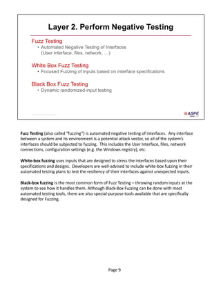 The 5 Layers of Security Testing by Alan Koch | PDF