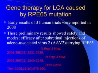 Dr Dogra on LCA, Gene Therapy & India | PPT