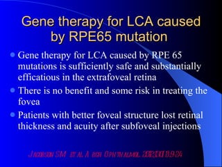 Dr Dogra on LCA, Gene Therapy & India | PPT