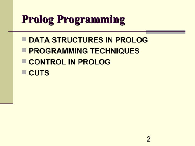 Prolog programming | PPT