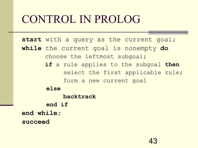 Prolog programming | PPT