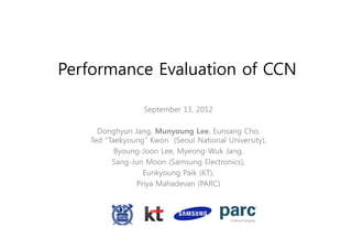 CCNxCon 2012: Session #7: Performance Comparison of Various Caching Strategies in CCN with Real ...