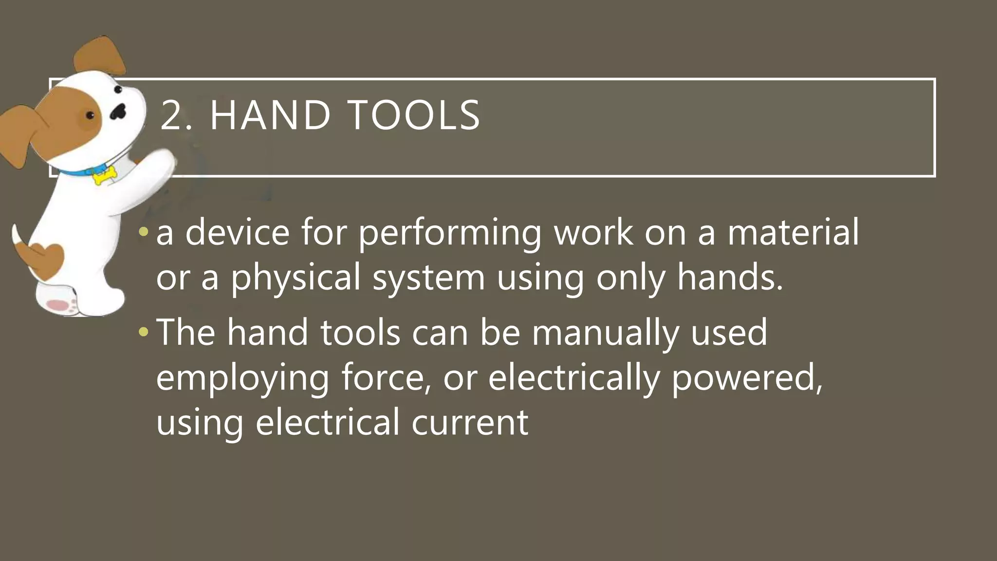 proper use of tools | PPTX