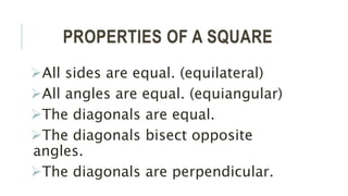 5 lesson 3 rectangles, rhombi, and square | PPT