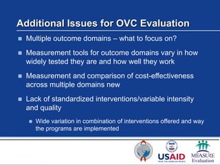 Lessons Learned from OVC Evaluations for Future Public Health ...