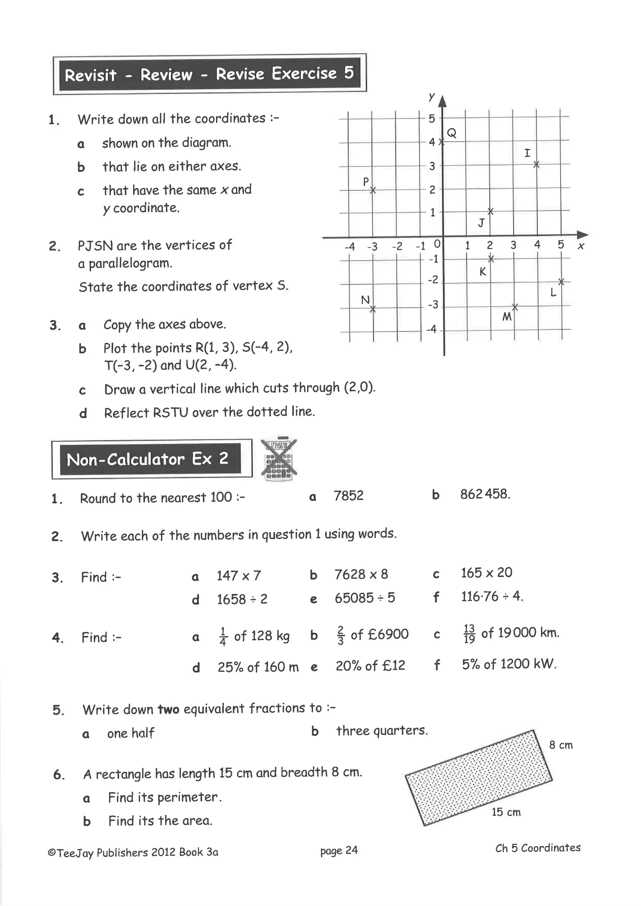 5 level 3a hw chapter 5 coordinates | PDF