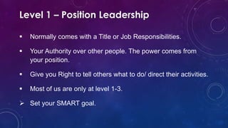 5 levels of leadership | PPTX