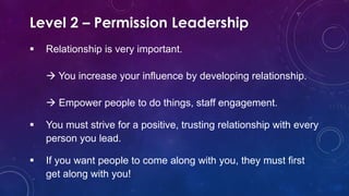 5 levels of leadership | PPTX